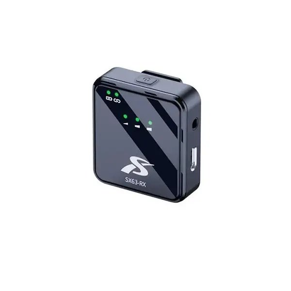 SX63 Wireless Clip Microphone with Charging Case - ido.lk