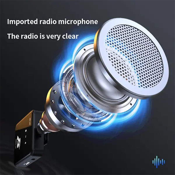 SX63 Wireless Clip Microphone with Charging Case - ido.lk