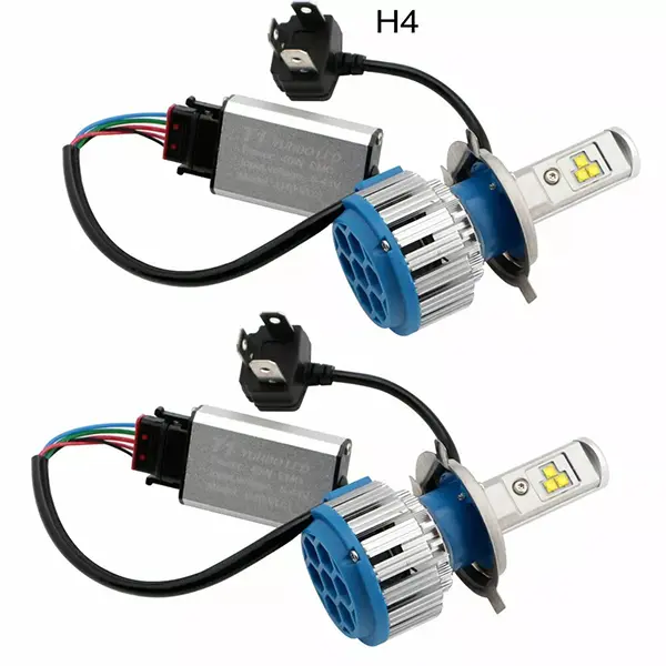 TURBO LED Headlight T1 H4 6000K Car LED Headlight - ido.lk