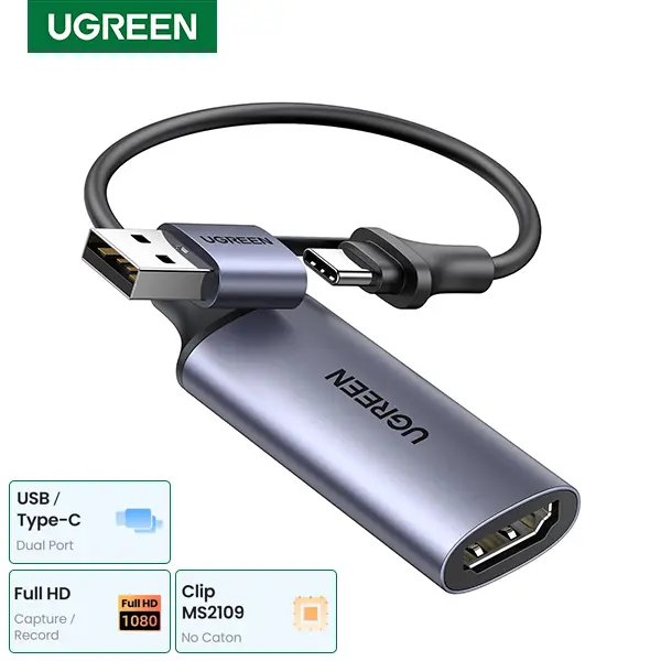 UGREEN Video Capture Card 1080P 40189 USB / USB C - ido.lk