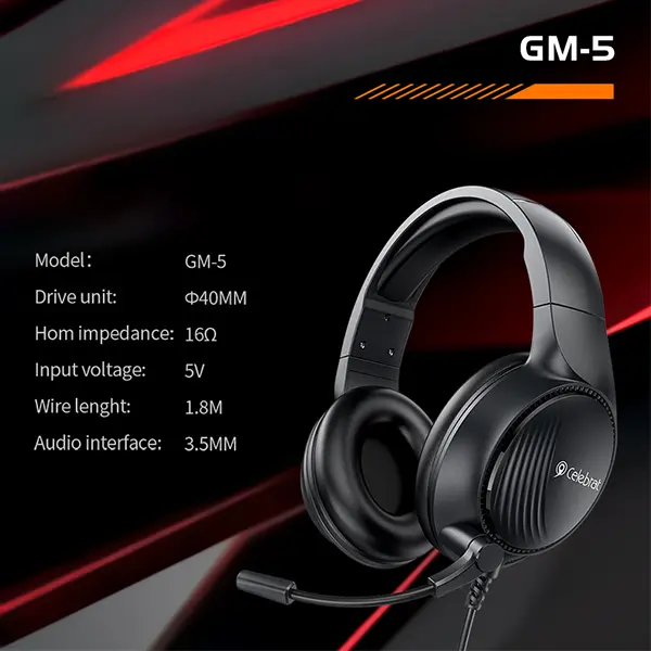 Celebrate GM5 Wired Gaming Headphones - ido.lk