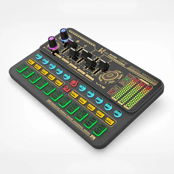 K500 Sound Card With Condenser Mic - ido.lk