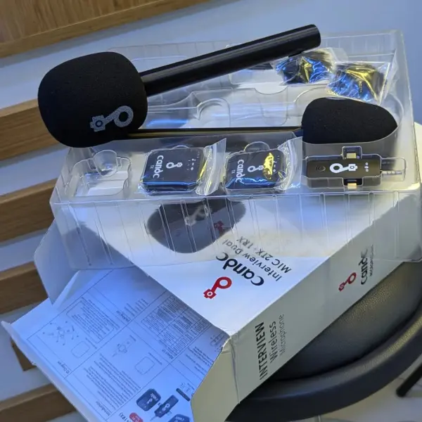 Candc Dual MIC Wireless Interview Microphone Price in Sri Lanka - ido.lk