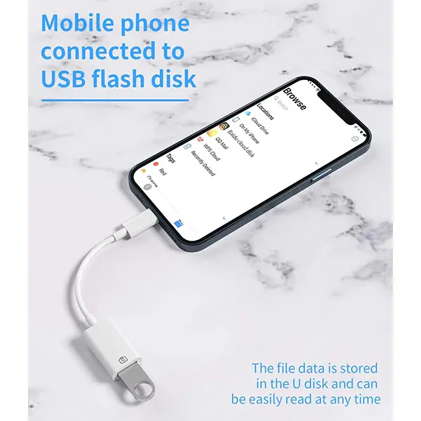 iPhone Lightning to USB OTG Adapter - ido.lk
