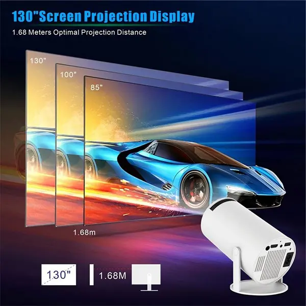 HY300 Pro Android Smart Projector - ido.lk