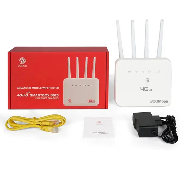 ZONCH B625 4G LTE WiFi Router with 4 Antennas 300Mbps - ido.lk